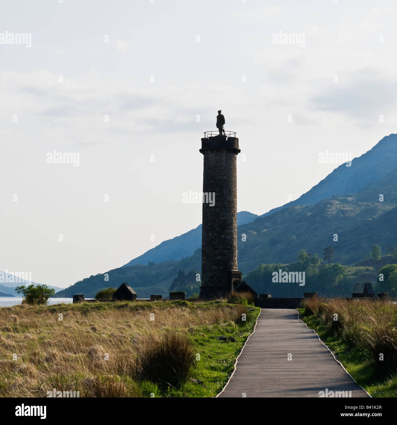 Memorial to Prince Charles Edward Stuart at Glenfinnan Loch Shiel ...