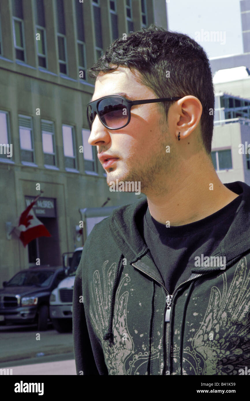 Young gay man in Toronto street Stock Photo - Alamy