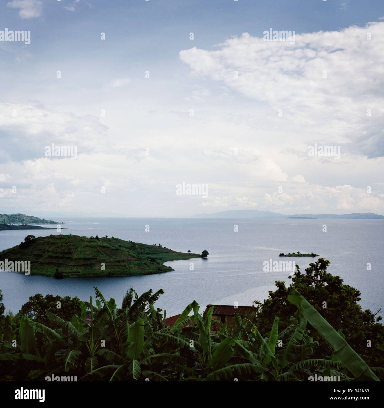 Overlooking Lake Kivu from Gisenyi, Rwanda Stock Photo - Alamy