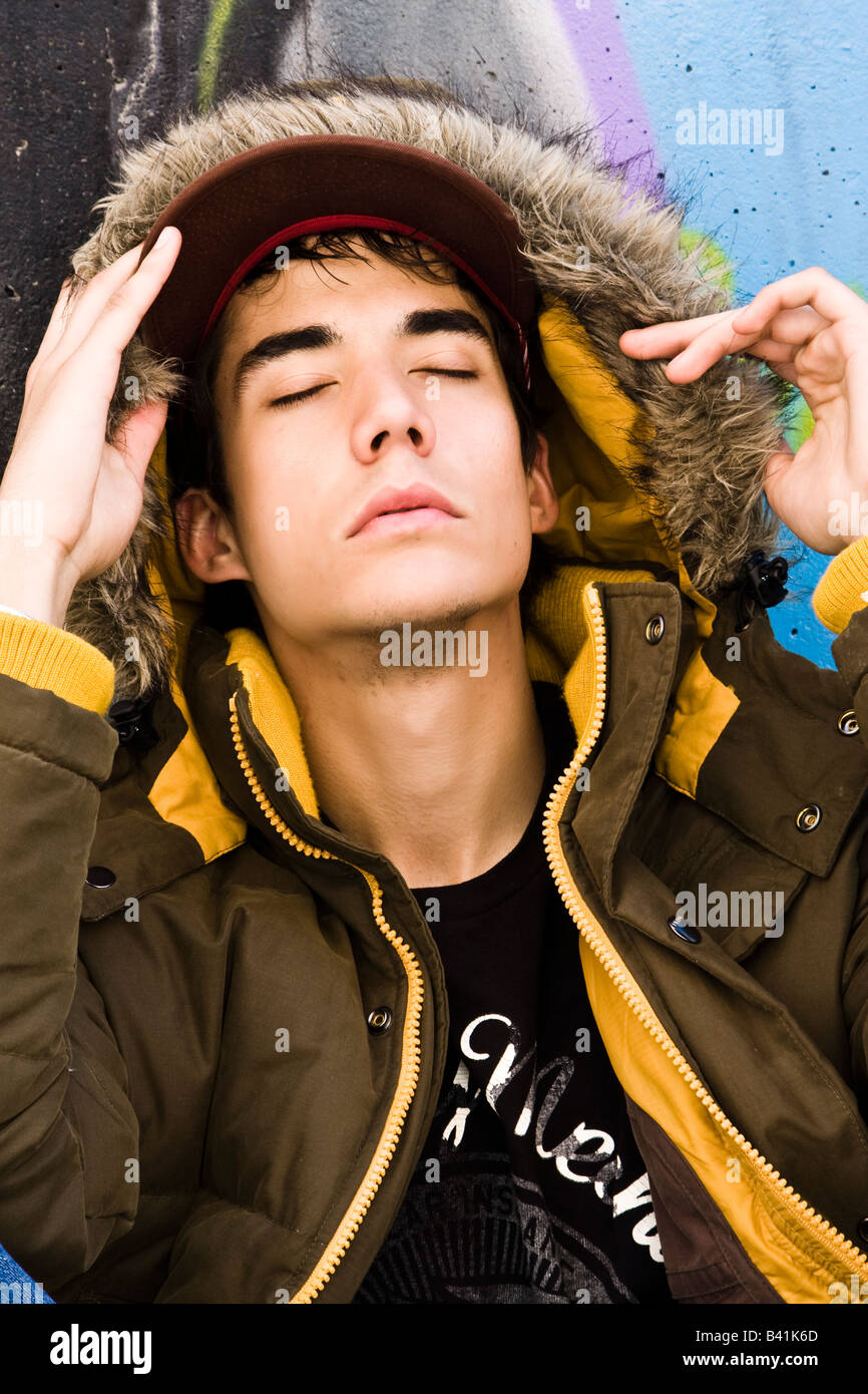 Young man dreaming with his aspirations Stock Photo - Alamy