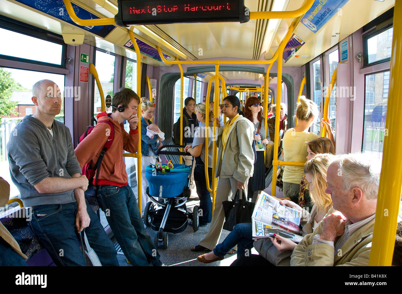 on the luas Stock Photo - Alamy