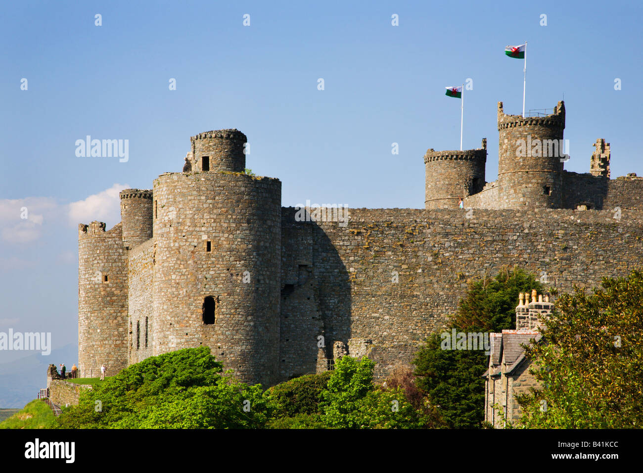 Harlech Castle Snowdonia Wales Stock Photo - Alamy