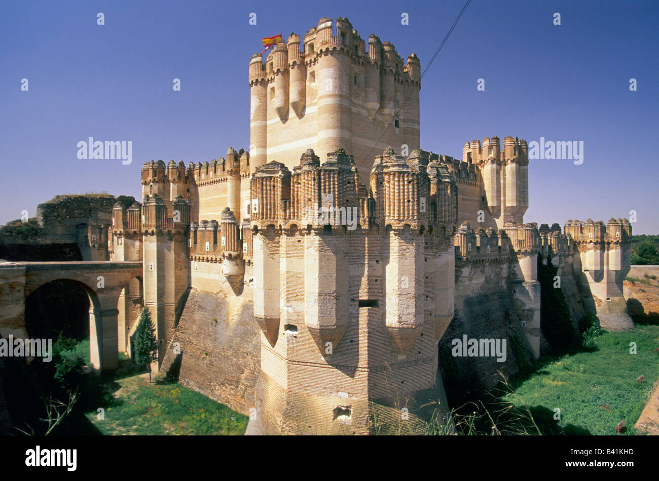 Coca Castle, Castile Leon, Spain Stock Photo - Alamy