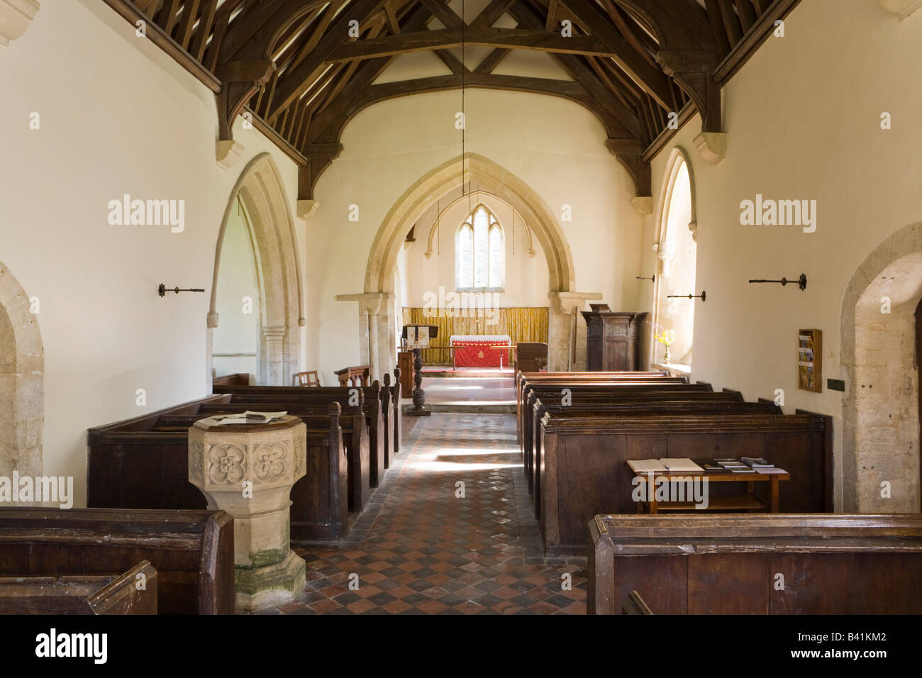Village church interior hi-res stock photography and images - Alamy