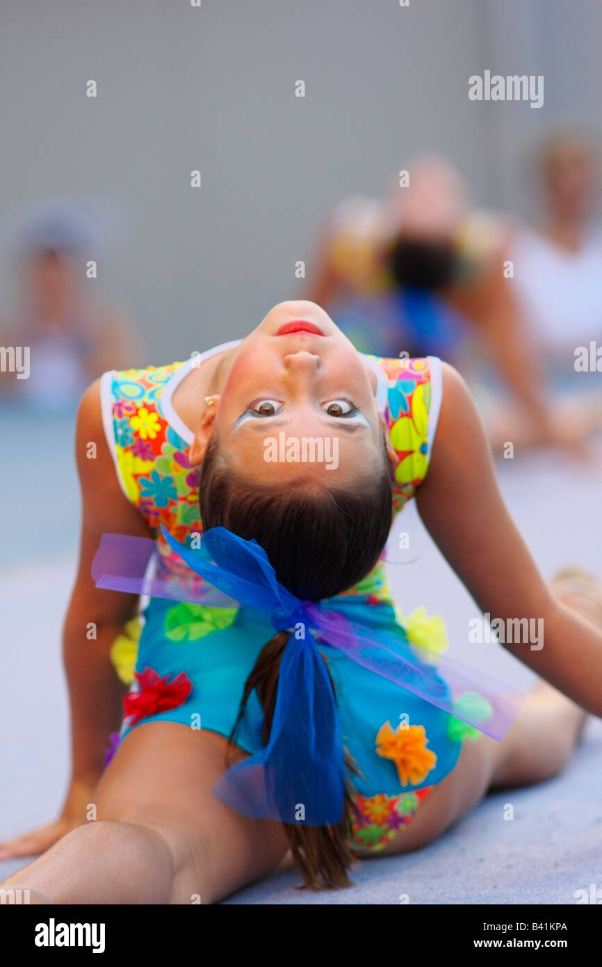 Women's artistic gymnastics and dancing girls Stock Photo - Alamy