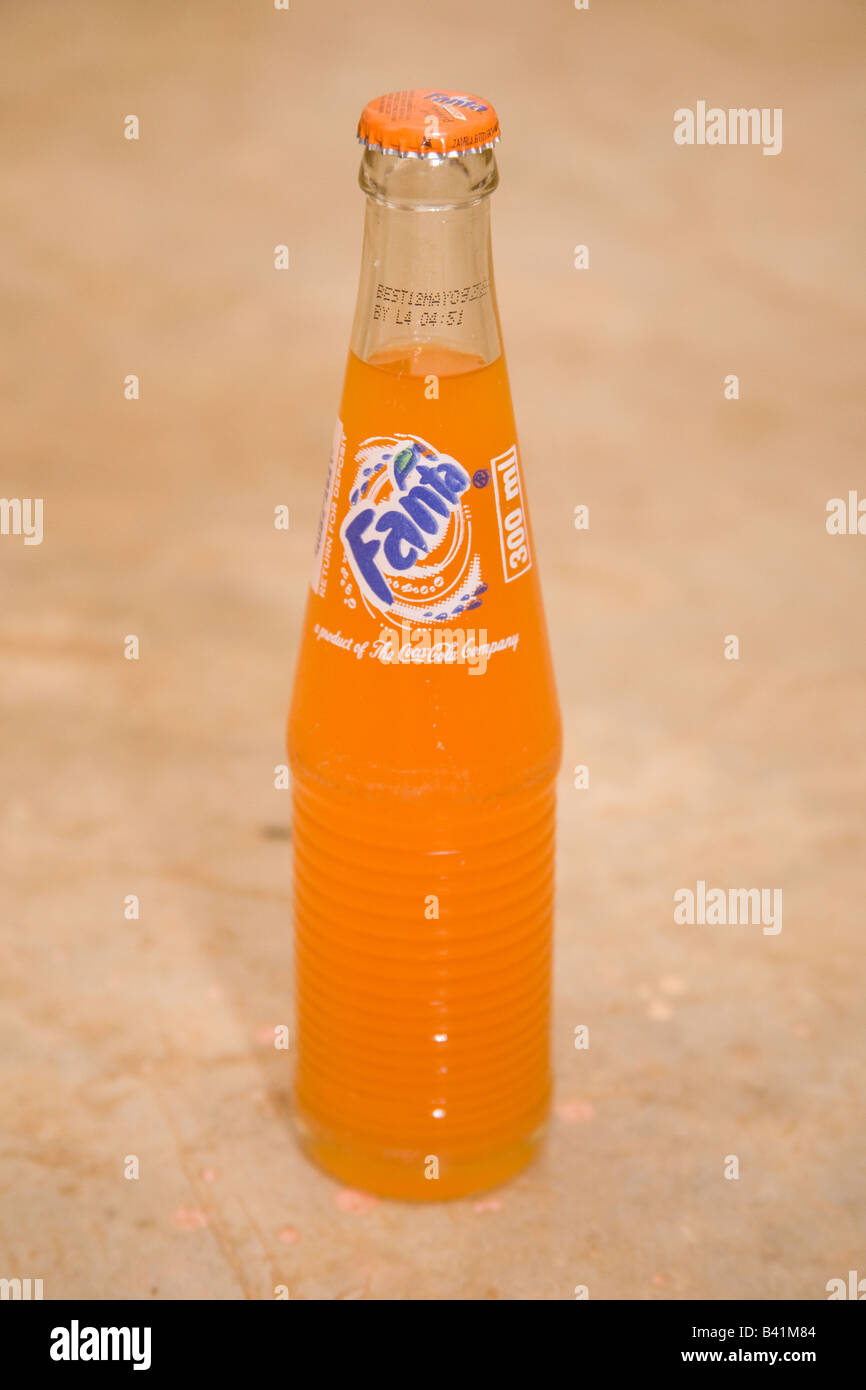 Fanta Orange Glass Bottle