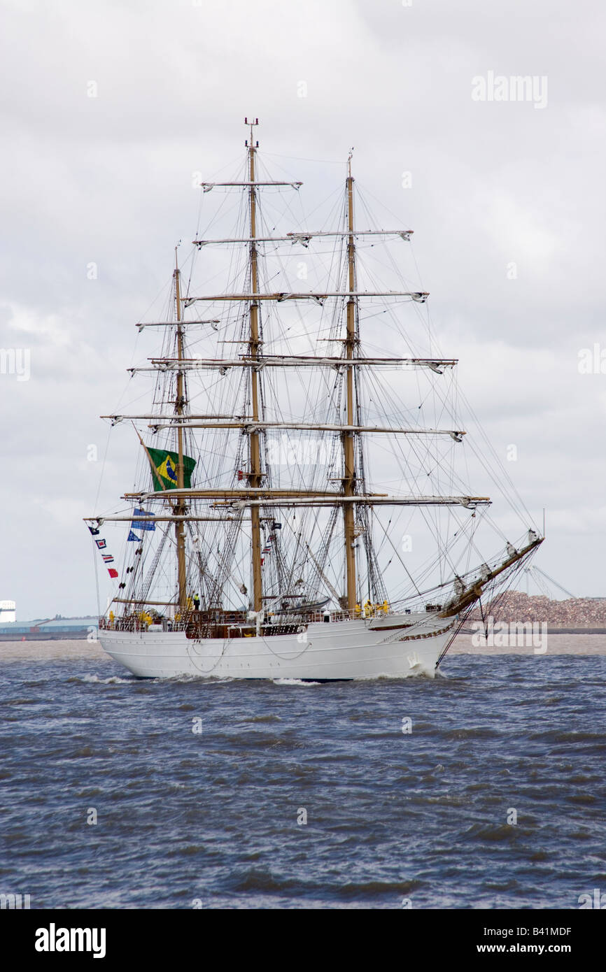 Brazilian sailing ship the Cisne Branco at the Tall Ships race in ...
