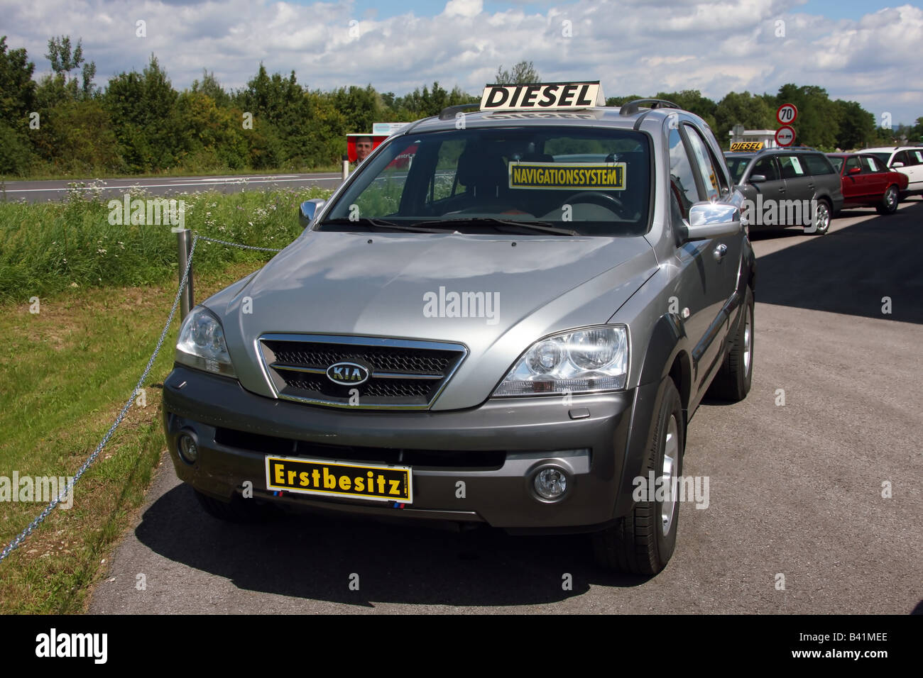 Used car trading Stock Photo - Alamy