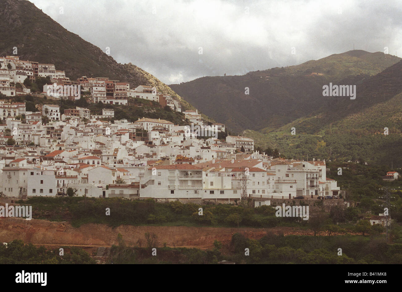 The Village of Ojen in Andalucia Spain Stock Photo - Alamy