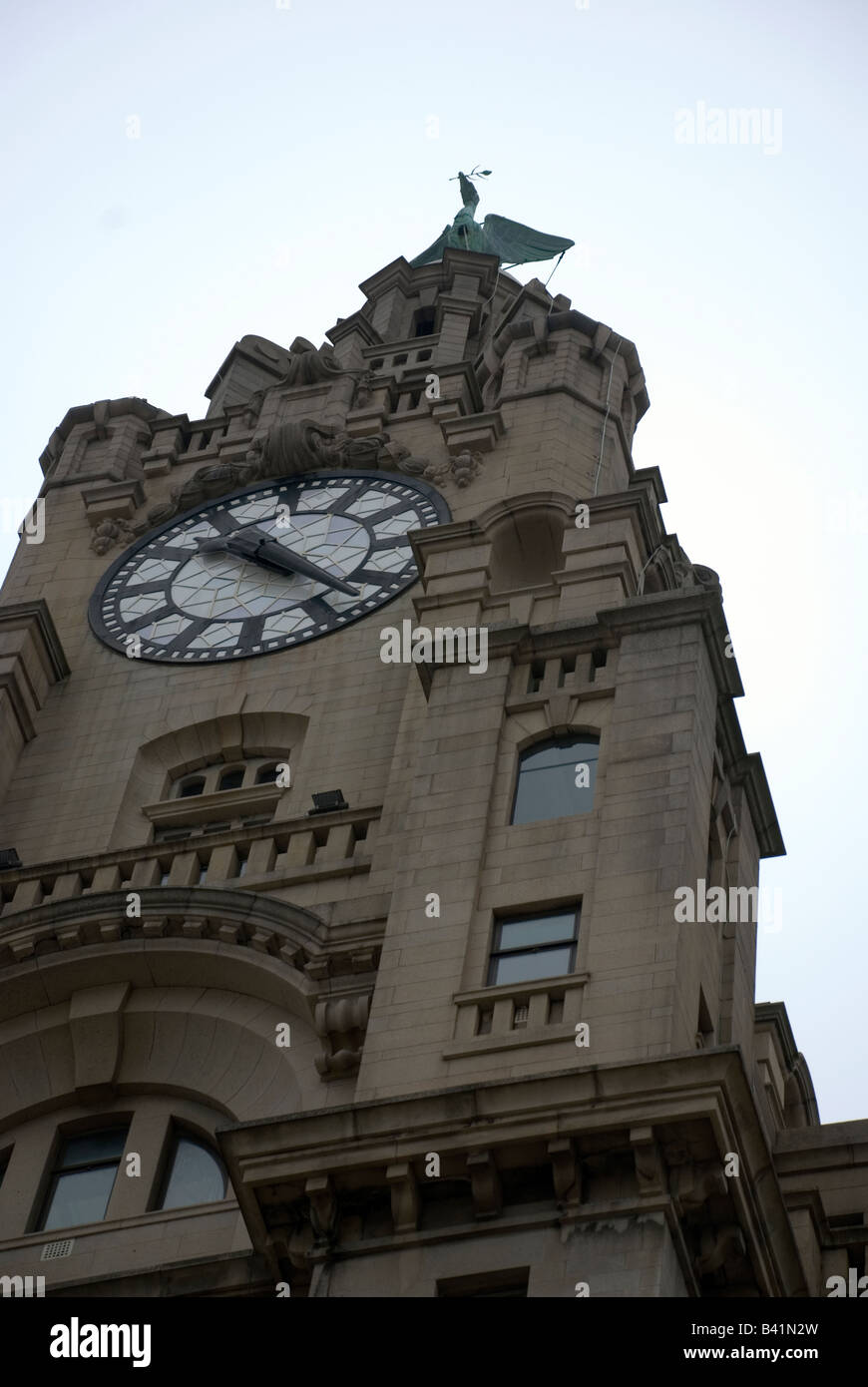 Detail of the Royal Liver Building, Liverpool Stock Photo - Alamy