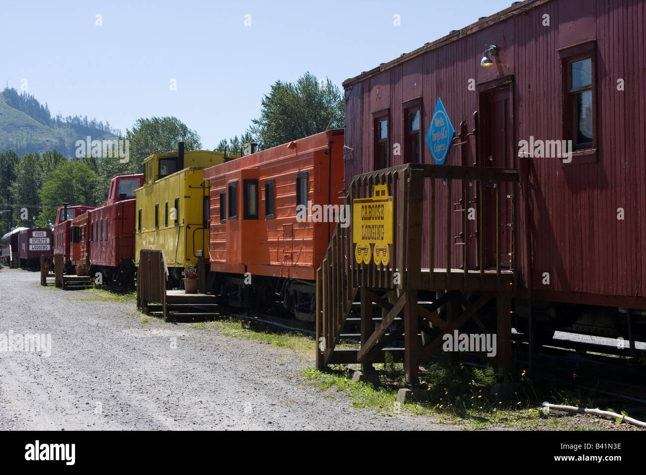 "Hobo Inn" Mount Rainier Railroad Dining company train Elbe Washington ...