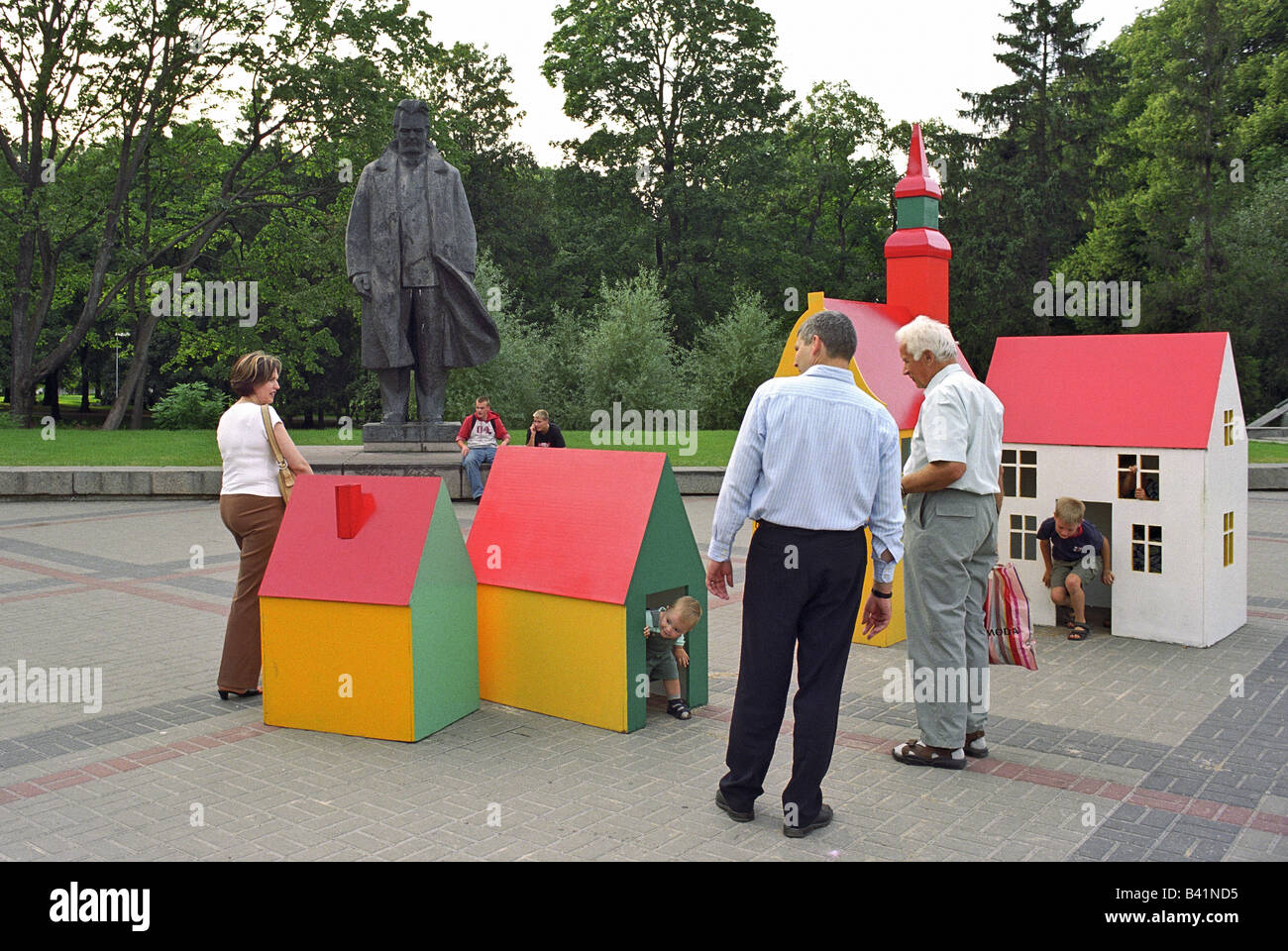 A playground in one of the parks in Riga, Latvia Stock Photo - Alamy