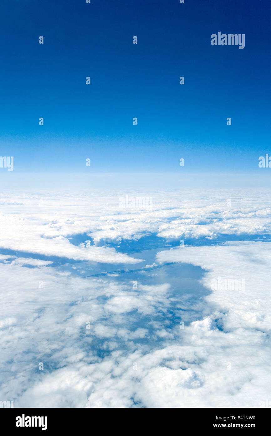 Aerial view of the horizon from an airplane Stock Photo - Alamy