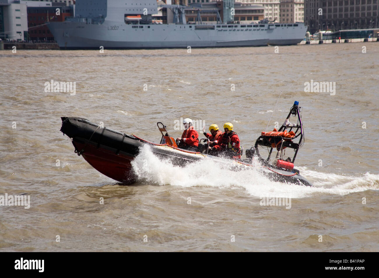 Merseyside Fire and Rescue Service boat at the Tall Ships race in ...