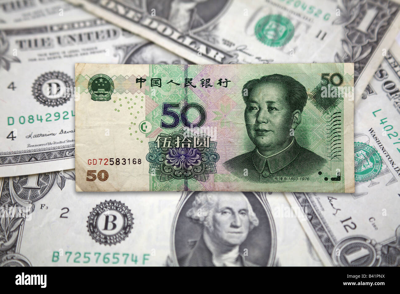 Zhongguo Bank notes from China Renmin Yingyang and Green Back Bank note ...