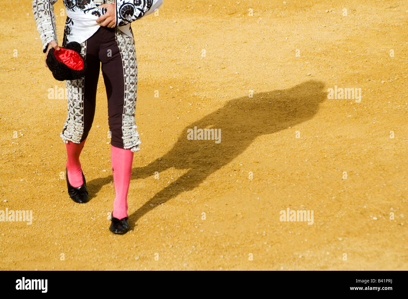 Torero walks into Arena Stock Photo - Alamy