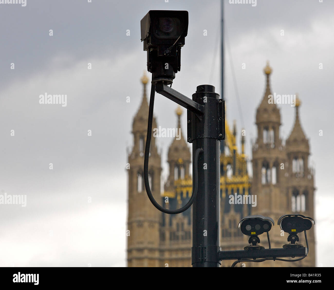 CCTV cameras on Whitehall, London Stock Photo - Alamy