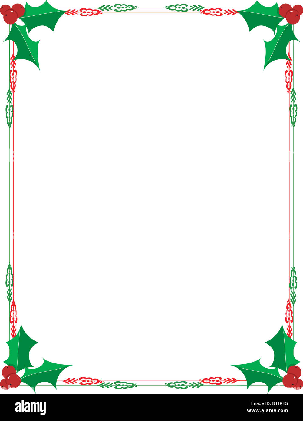 Holly berries frame border hi-res stock photography and images - Alamy