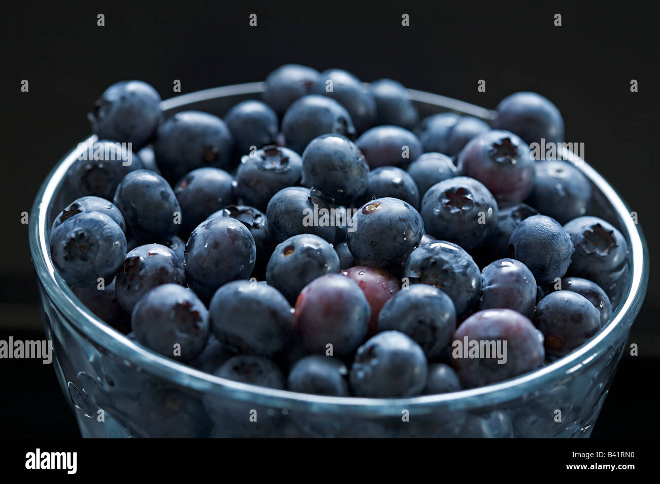 Fresh blueberries in a bowl Stock Photo - Alamy