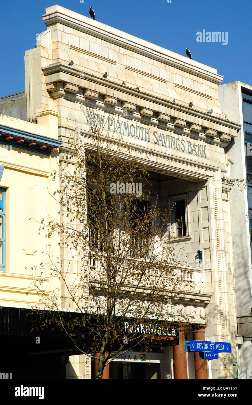 Art Deco architecture, New Plymouth Taranaki New Zealand Stock Photo ...