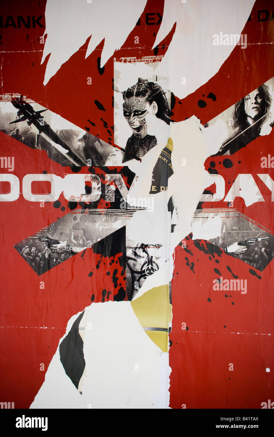 Ripped advertising posters in New York Stock Photo - Alamy