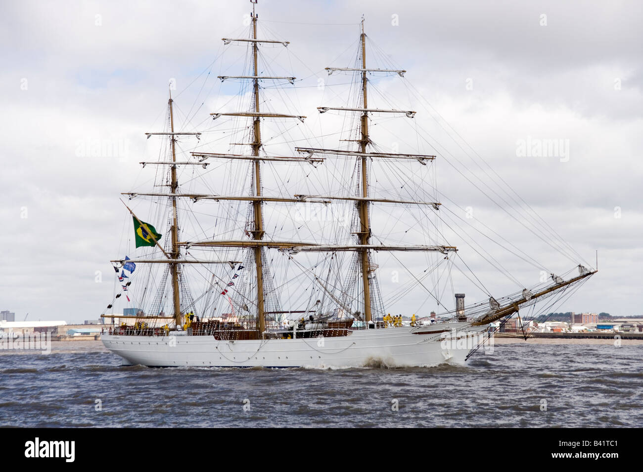 Brazilian sailing ship the Cisne Branco at the Tall Ships race in ...