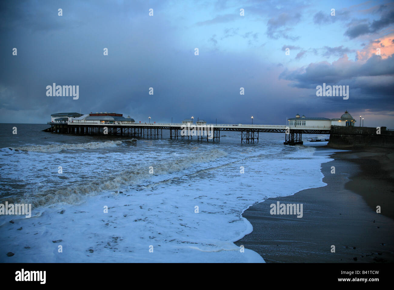 Stormy sunset over Cromer Pier Stock Photo - Alamy