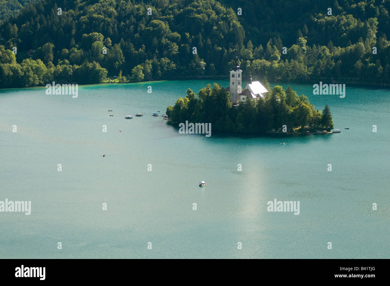 The lake of Bled, Slovenia Stock Photo - Alamy