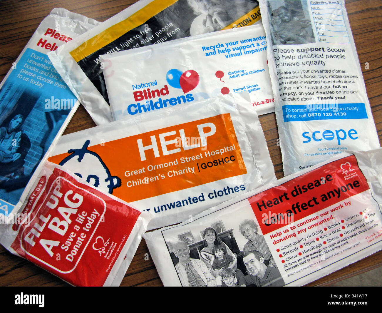 Charity shop bags hi-res stock photography and images - Alamy