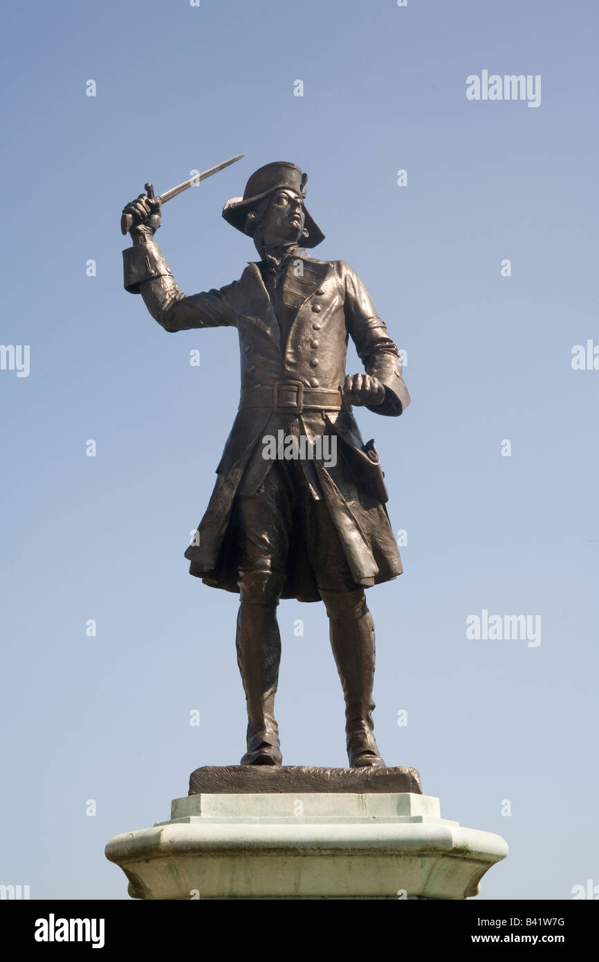 England Kent Westerham General James Wolfe statue Stock Photo - Alamy