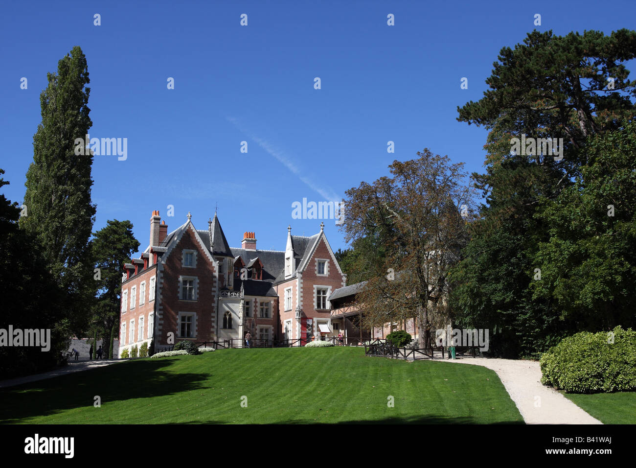 Clos Luce in the town of Amboise in the Loire region of France resting ...