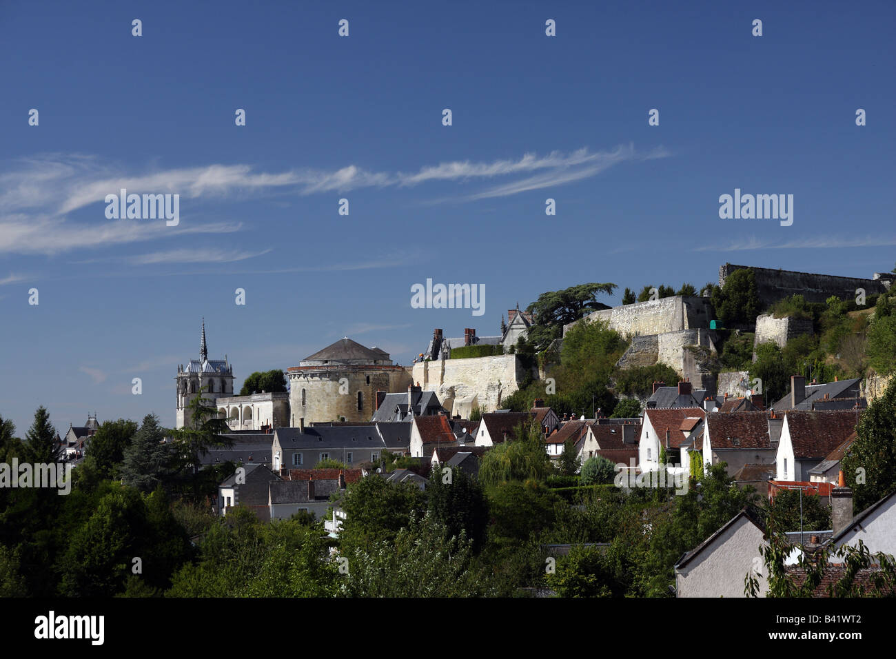 The town of Amboise in the Loire region of France resting place of ...