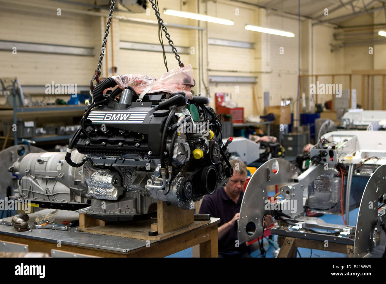 Morgan Cars BMW engine Stock Photo - Alamy