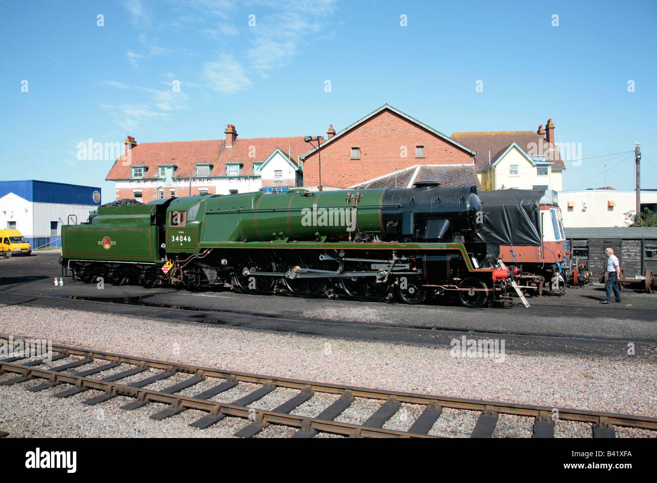 steam train on minehead station Stock Photo - Alamy