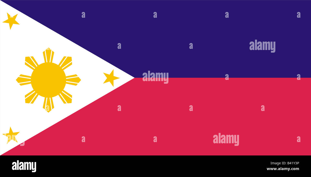 philippines national flag Stock Photo - Alamy