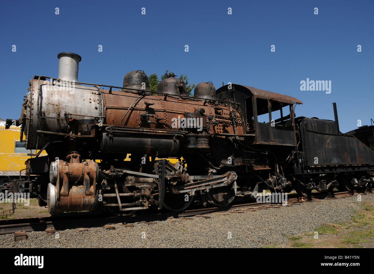 Locomotive awaiting restoration at the colorado Railroad Museum, Golden ...