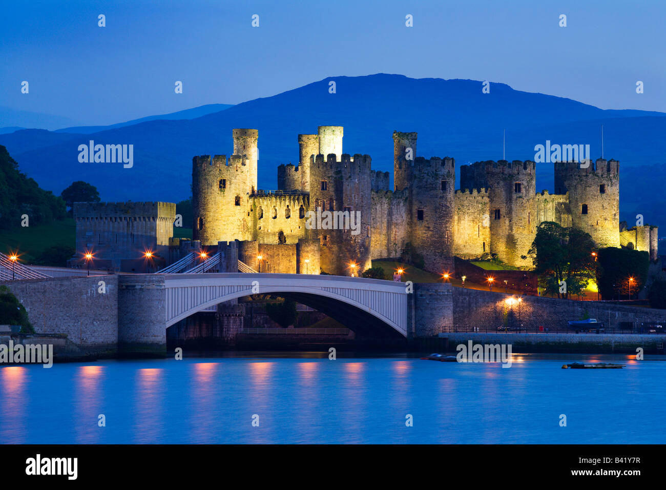 Conwy Castle At Night