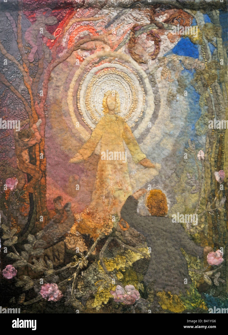 Woollen tapestry. Church of Saint John Evangelist, Gressingham ...