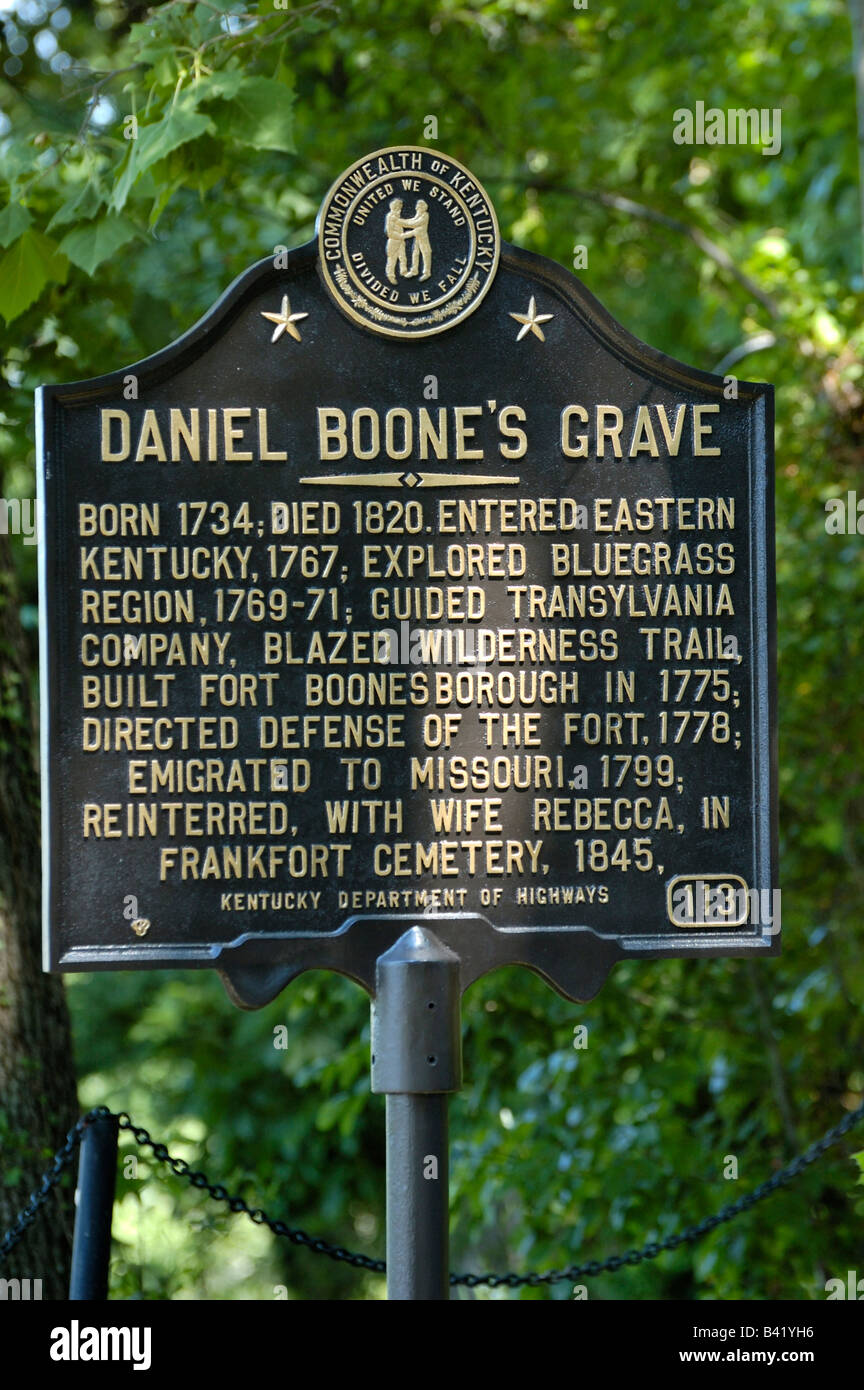 Daniel boone hi-res stock photography and images - Alamy