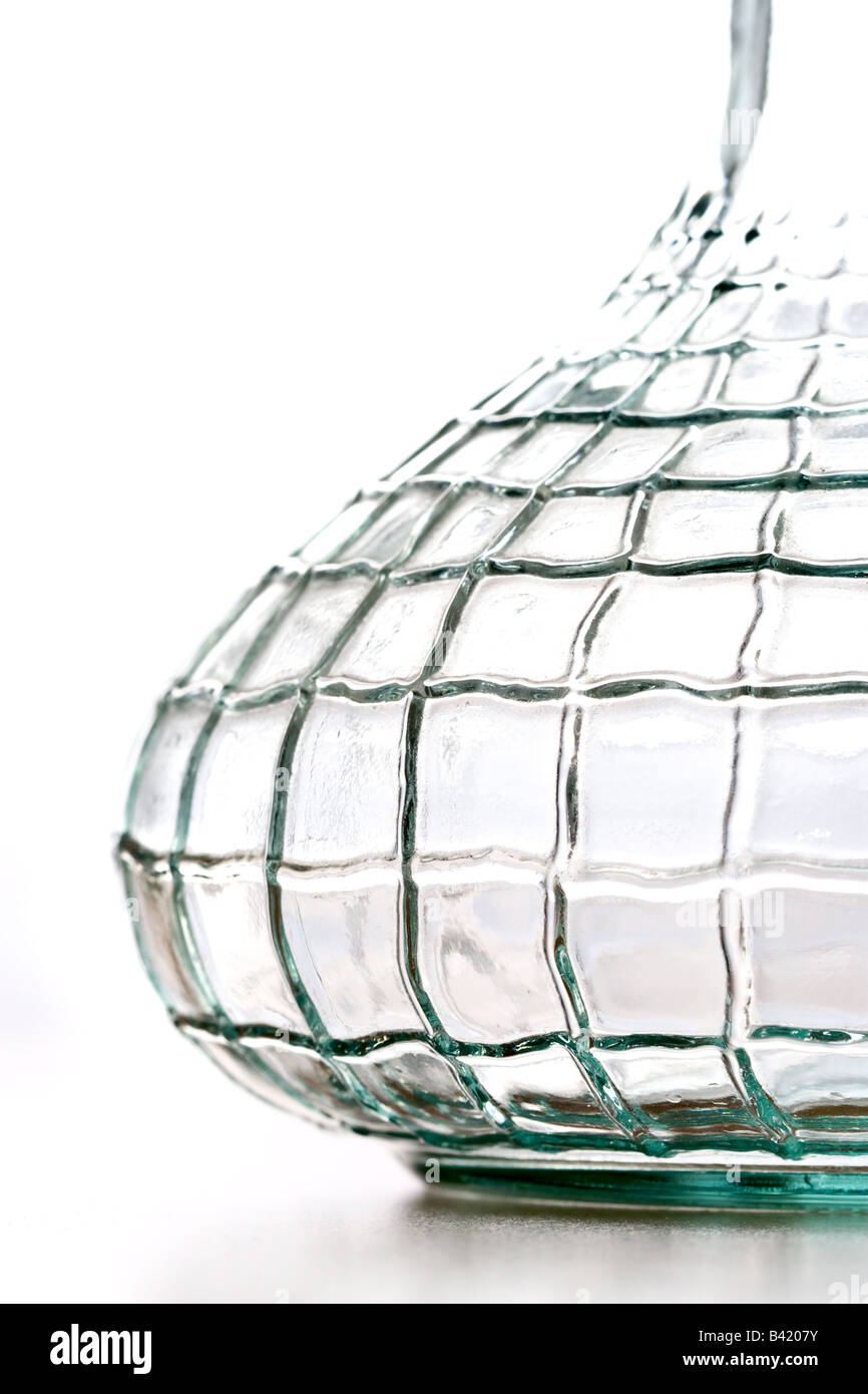 abstract crystal textured vase isolated on white background Stock Photo ...