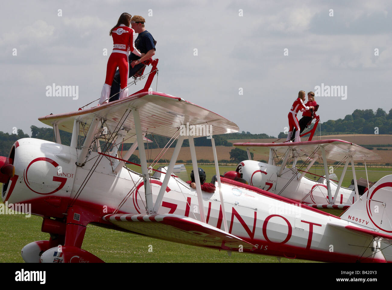 Wingwalking hi-res stock photography and images - Alamy