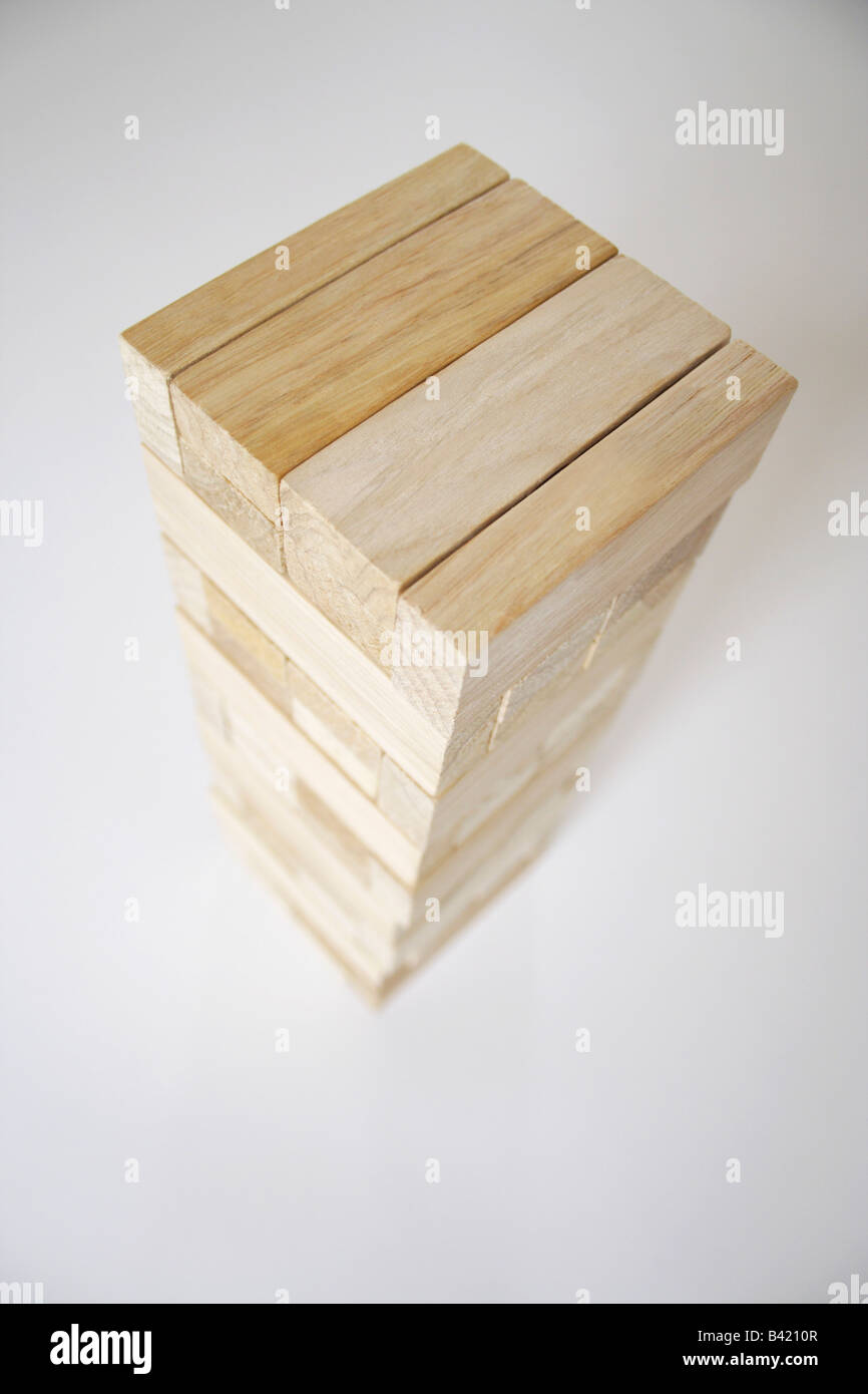 high stacked building blocks Stock Photo - Alamy