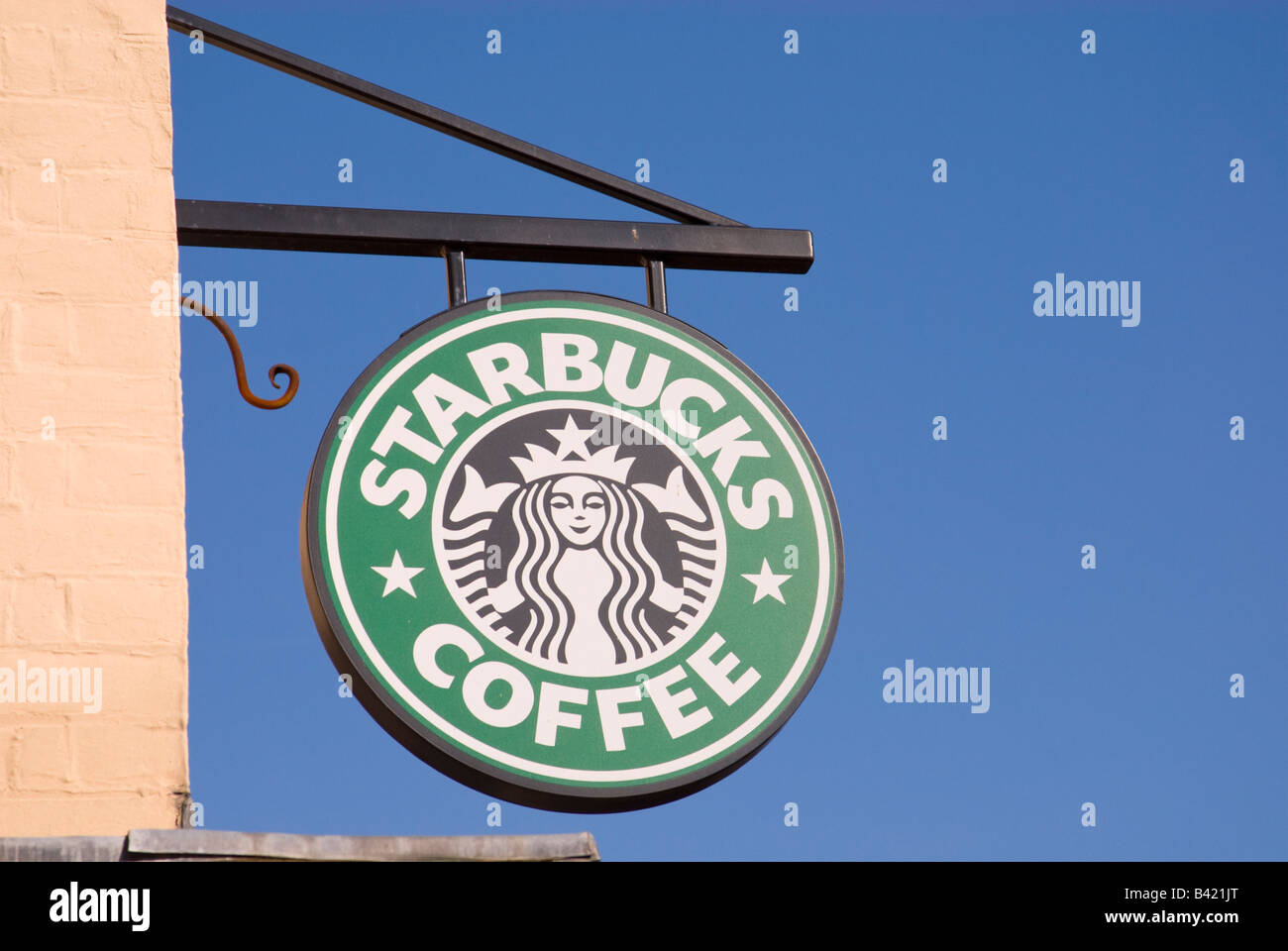 Starbucks Coffee sign in Uk Stock Photo - Alamy