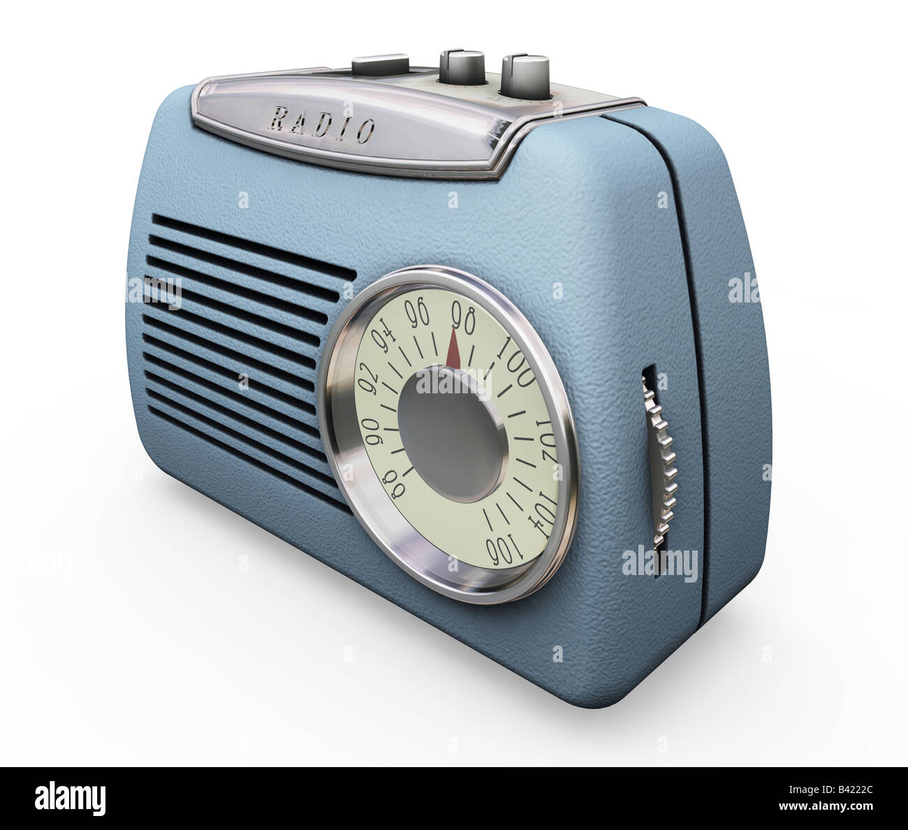3D render of a retro radio Stock Photo - Alamy