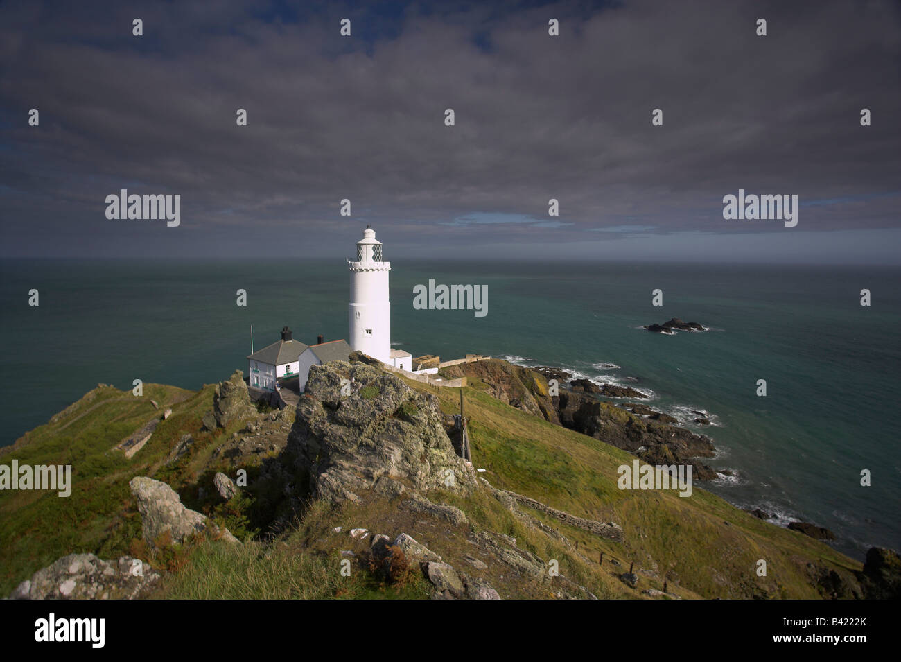 Start Point Lighthouse Devon Stock Photo - Alamy