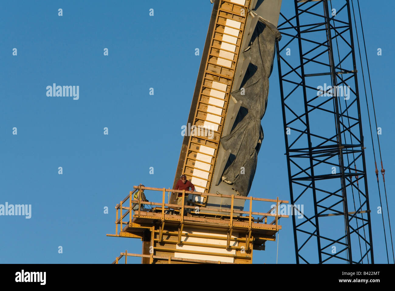 Pedestrian Bridge in Highway Construction Project Stock Photo - Alamy