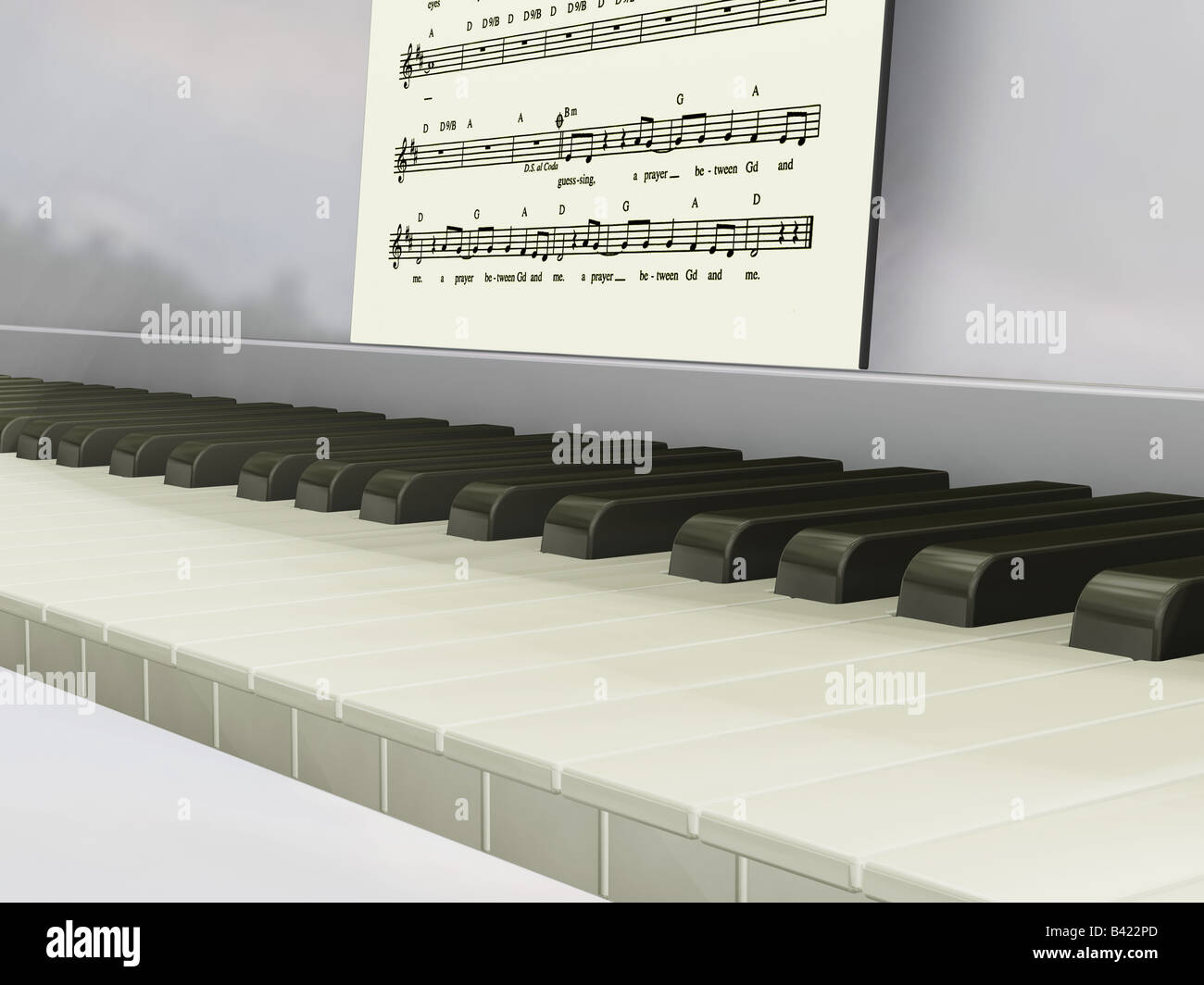3d render piano keys hi-res stock photography and images - Alamy
