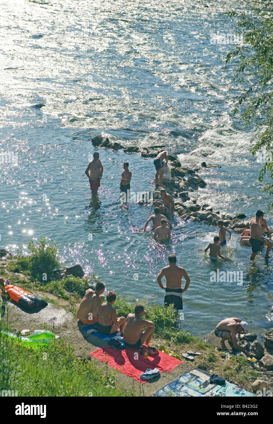 River bathe hi-res stock photography and images - Alamy