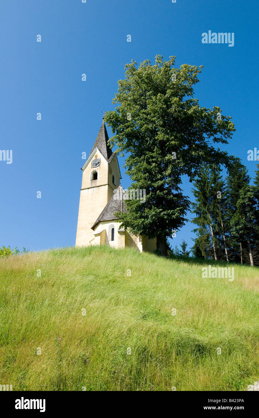 a small church on top of the hill in Camporosso, Italy Stock Photo - Alamy