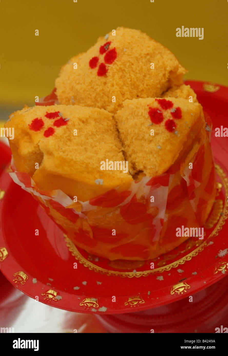 Cake offering, Taoist festival of the hungry ghosts, Singapore, South ...